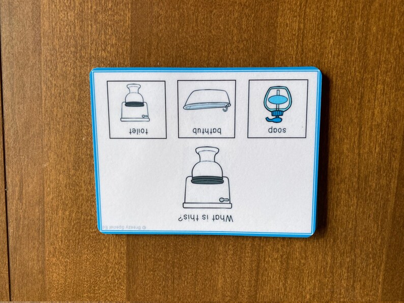 Bathroom Vocabulary Life Skills Adaptive Booklet W Task Cards - Etsy