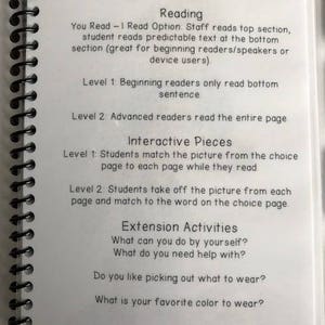 Morning Routine and Getting Dressed Interactive/adapted Books for ...