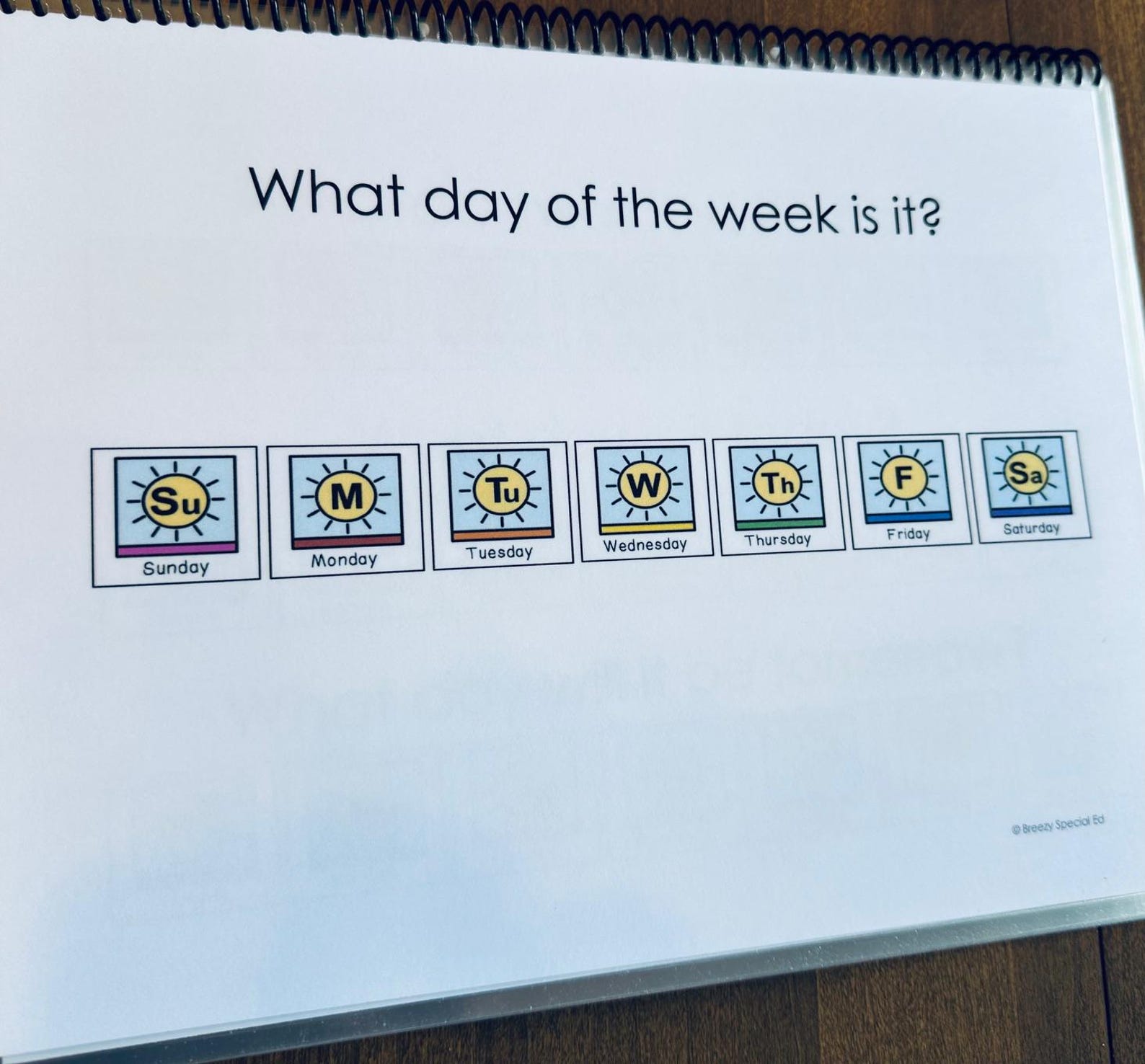 NEW!!! Morning Meeting Calendar Time Book and File Folder for Special ...