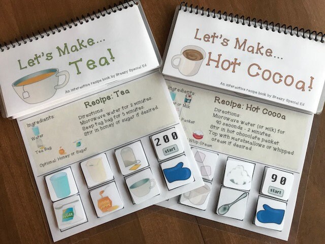 Interactive Cooking Lessons/visual Recipes: Hot Cocoa and Tea | Etsy