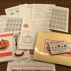 Pumpkin Jack-o-lantern Adapted Book, Task Cards, and MORE for Special ...
