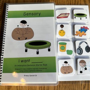 Sensory and Colors Sentence Starter Adapted Books (I Want) - Etsy