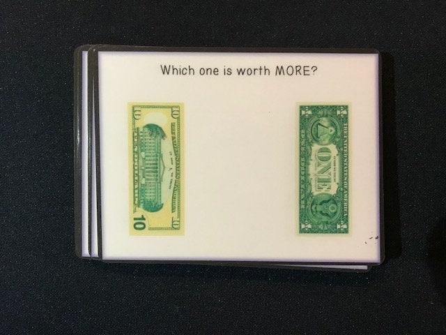 Which One is Worth More? Money Math Task Cards (special Education) - Etsy