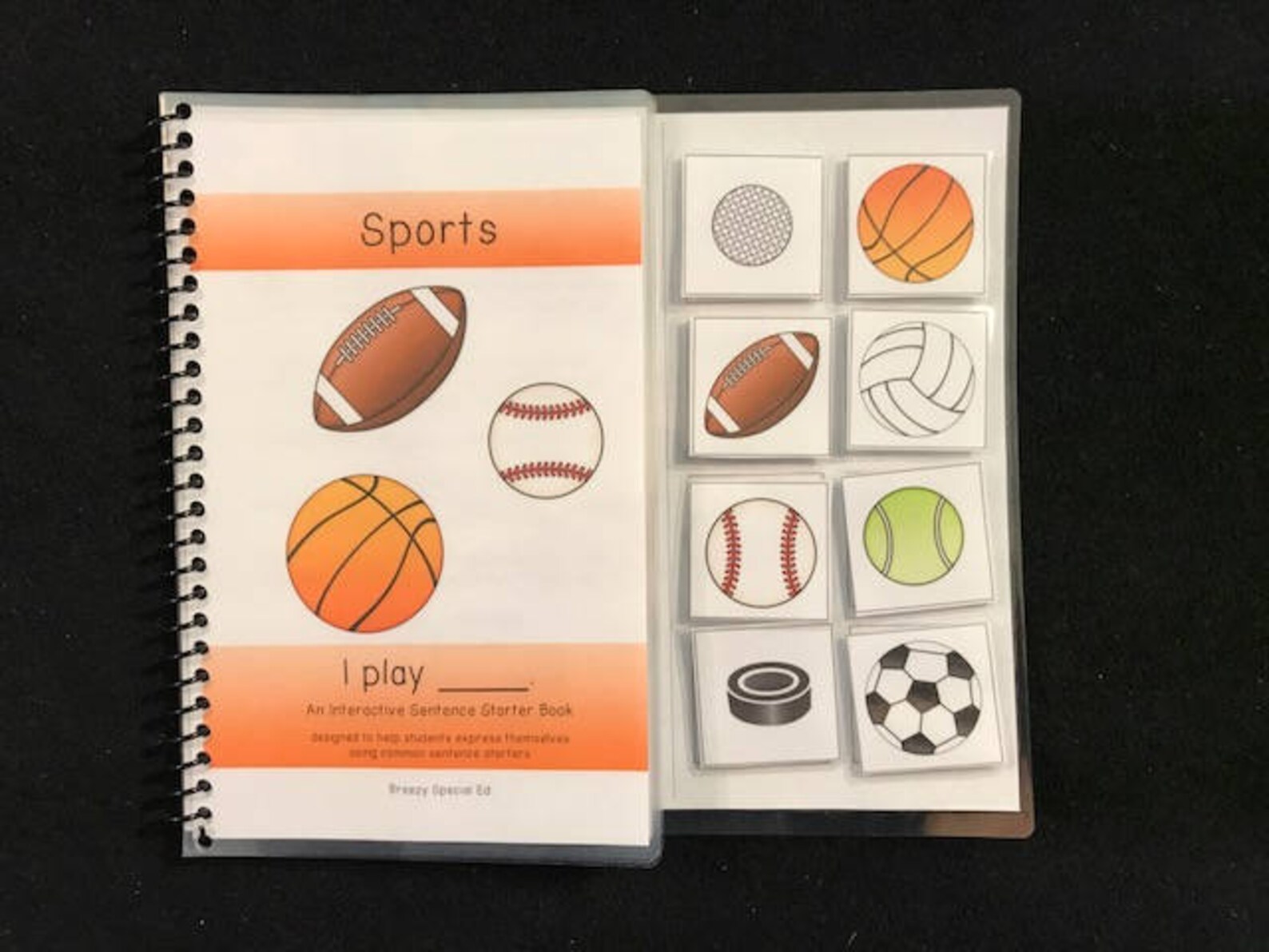 Sports and Games Sentence Starter Adapted Books I Play | Etsy