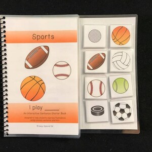 Sports and Games Sentence Starter Adapted Books I Play - Etsy