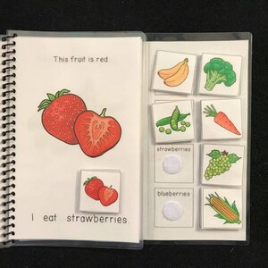 Fruits and Veggies and Food Sentence Starter Adapted Books (I Eat) - Etsy