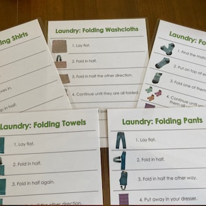 Laundry Task Analysis and Interactive Book for Special Ed With Bonus ...