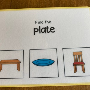 Dining Room Vocabulary Booklet and Task Cards (special Education and ...