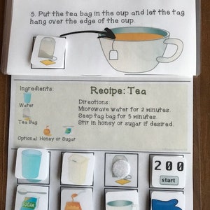 Interactive Cooking Lessons/visual Recipes: Hot Cocoa and Tea - Etsy