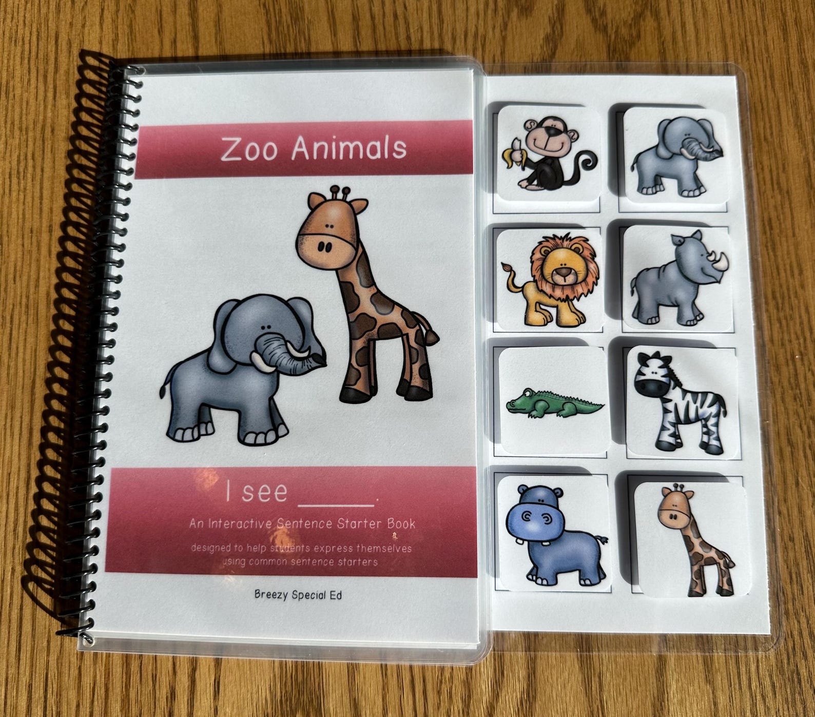 Zoo Animals and USA Sentence Starter Adapted Books (I See) - Etsy