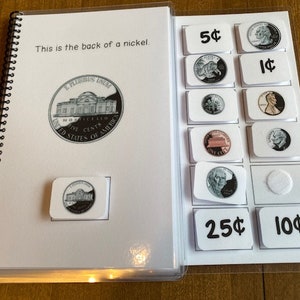 Money Bills/coins ID Adapted Books for Special Education - Etsy