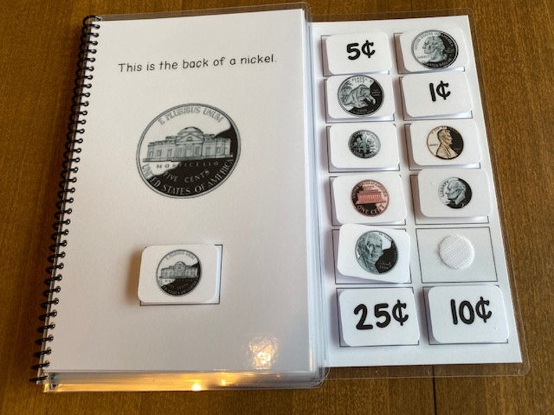 Money Bills/coins ID Adapted Books for Special Education - Etsy