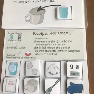 Interactive Cooking Lessons/visual Recipes: Hot Cocoa and Tea - Etsy