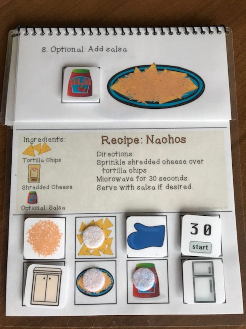 Interactive Cooking Lessons: Visual Recipes for Nachos and - Etsy