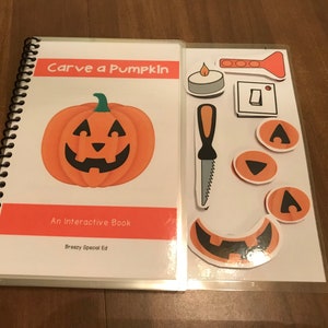 Pumpkin Jack-o-lantern Adapted Book, Task Cards, and MORE for Special ...