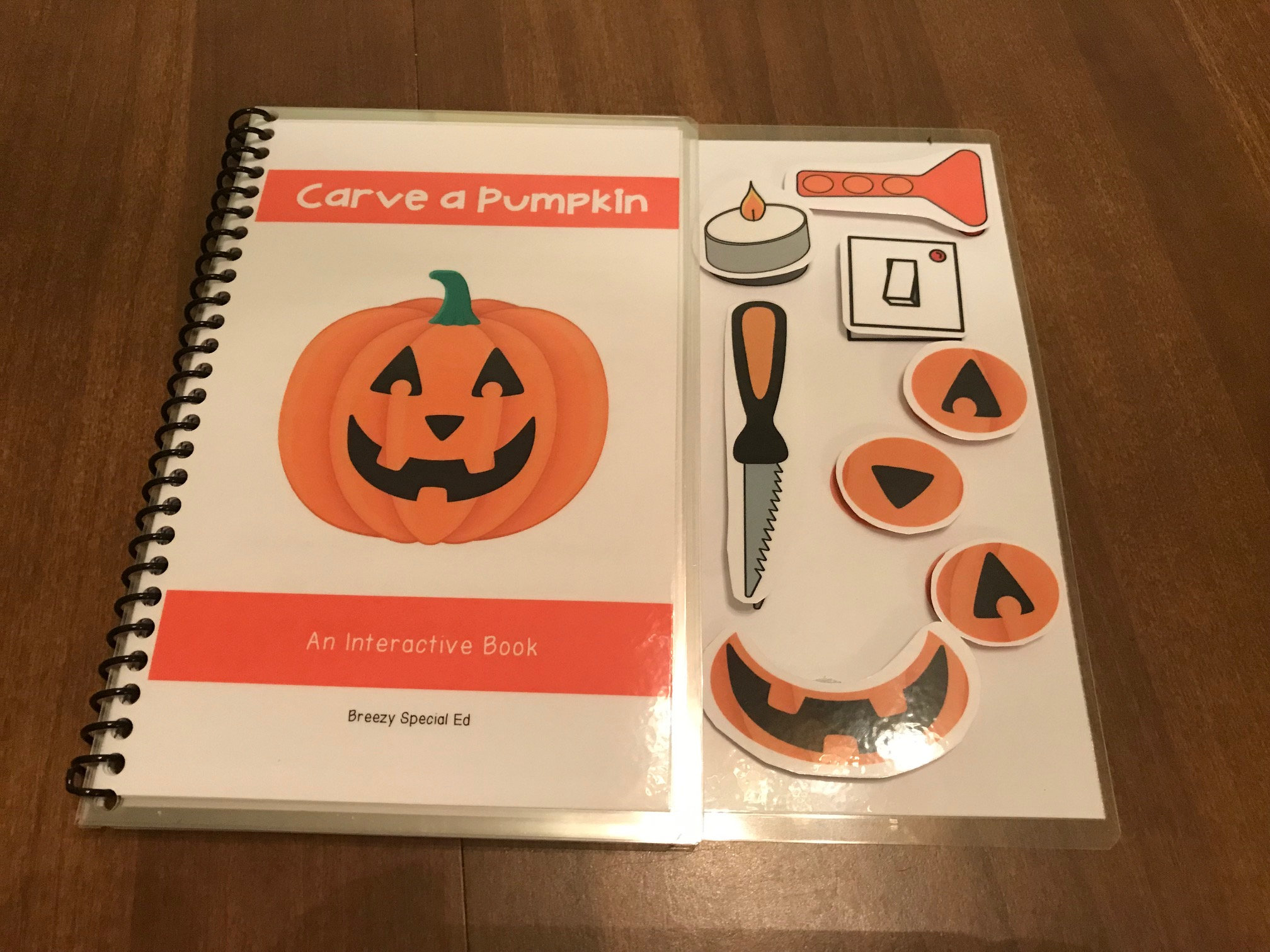 Pumpkin Jack-o-lantern Adapted Book Task Cards and MORE for - Etsy
