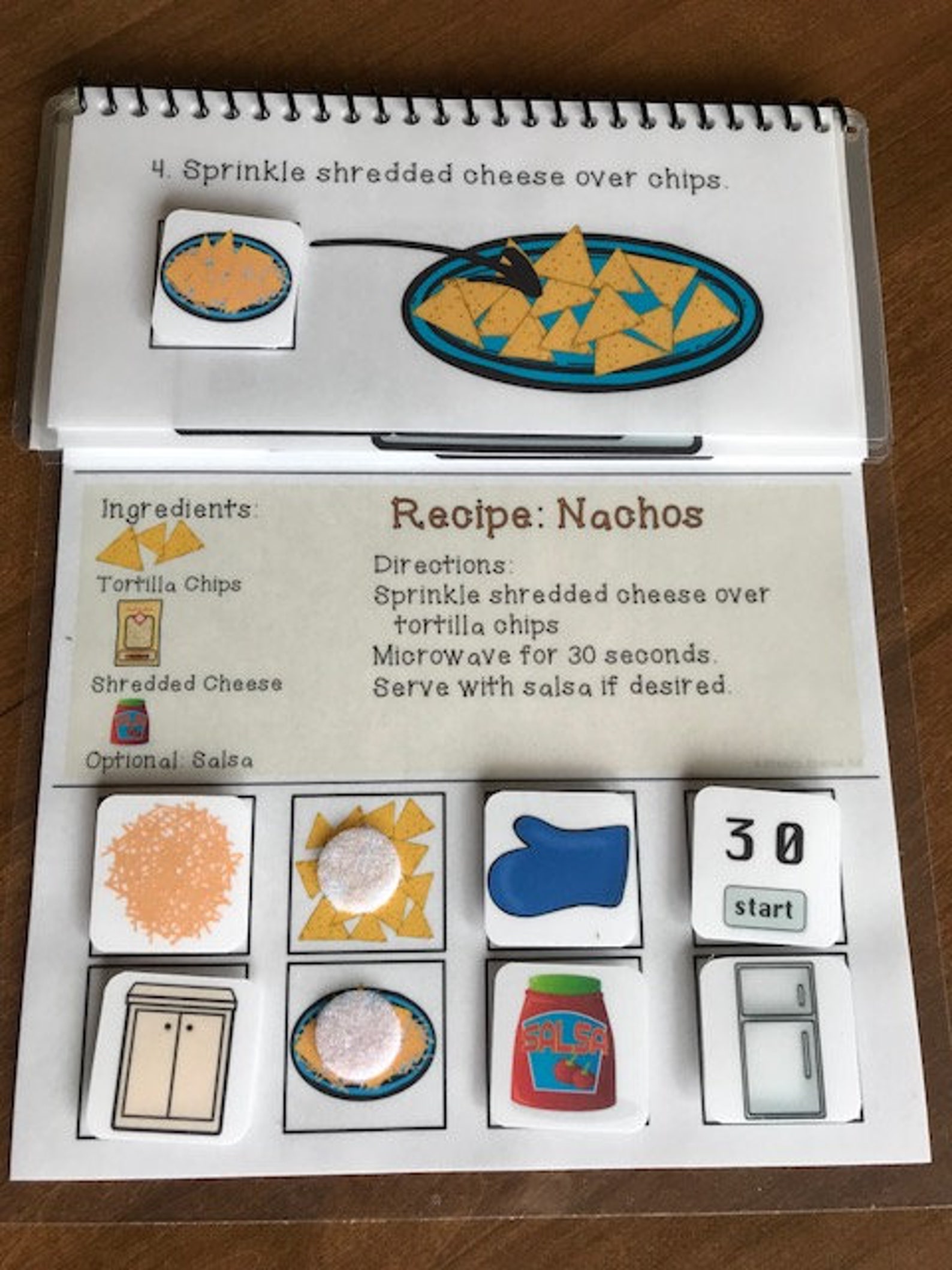 Interactive Cooking Lessons: Visual Recipes for Nachos and - Etsy