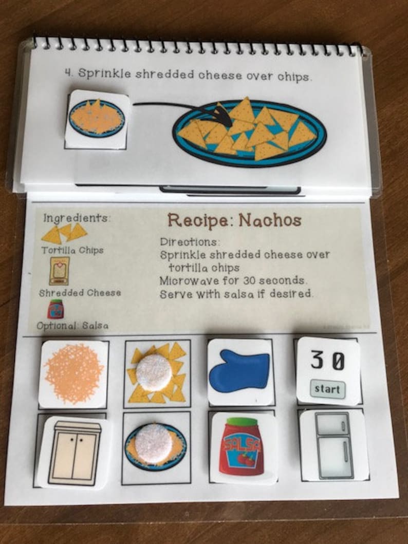 Interactive Cooking Lessons: Visual Recipes for Nachos and - Etsy