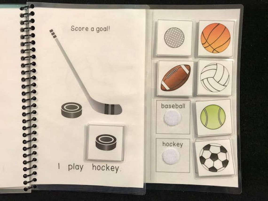 Sports and Games Sentence Starter Adapted Books I Play | Etsy