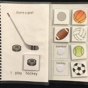 Sports and Games Sentence Starter Adapted Books (I Play) - Etsy