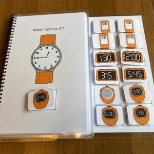 Telling Time Adapted Books for Special Education - Etsy