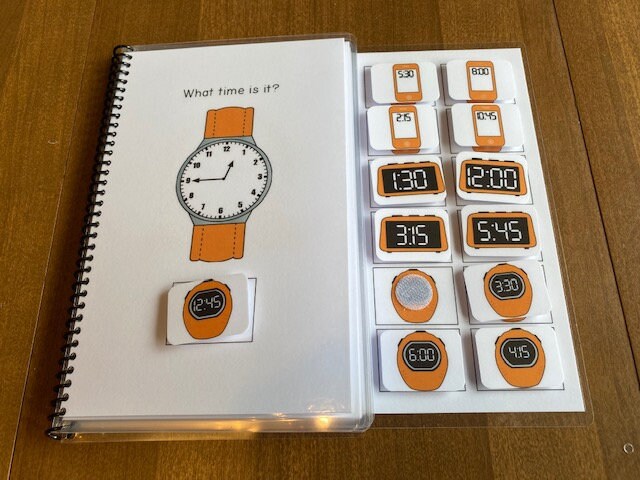 Telling Time Adapted Books for Special Education - Etsy
