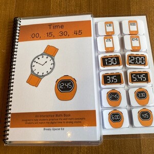 Telling Time Adapted Books for Special Education - Etsy