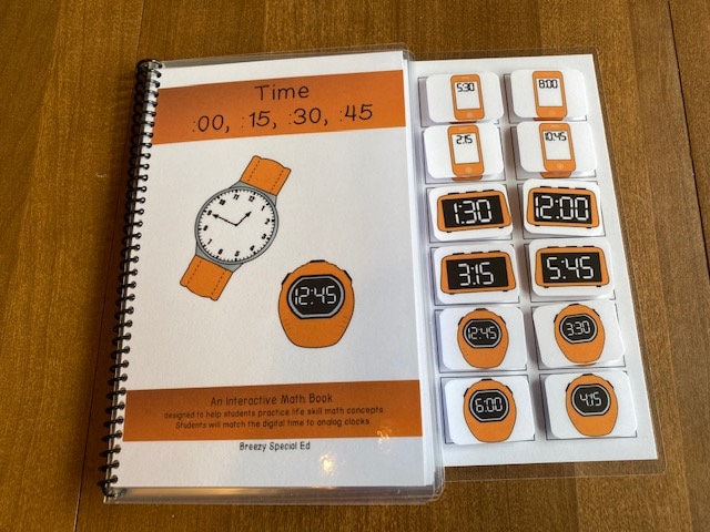Telling Time Adapted Books for Special Education - Etsy