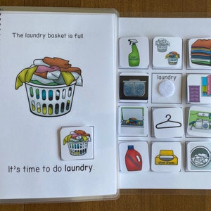 Laundry Task Analysis and Interactive Book for Special Ed With Bonus ...