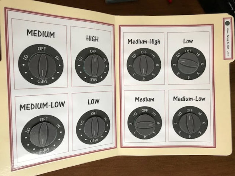 Kitchen and Cooking Life Skill File Folders for Special Education 11pk ...