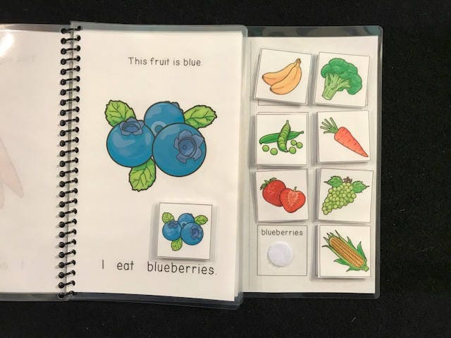 Fruits and Veggies and Food Sentence Starter Adapted Books I | Etsy