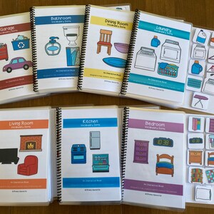 Around the House Vocabulary Life Skills Adaptive Booklet Bundle W Task ...
