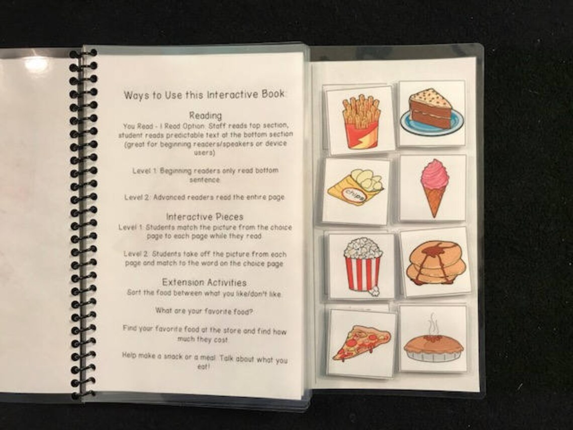 Fruits and Veggies and Food Sentence Starter Adapted Books I | Etsy