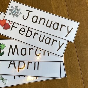 Color Coded Calendar Visuals for Special Education With Bonus ...