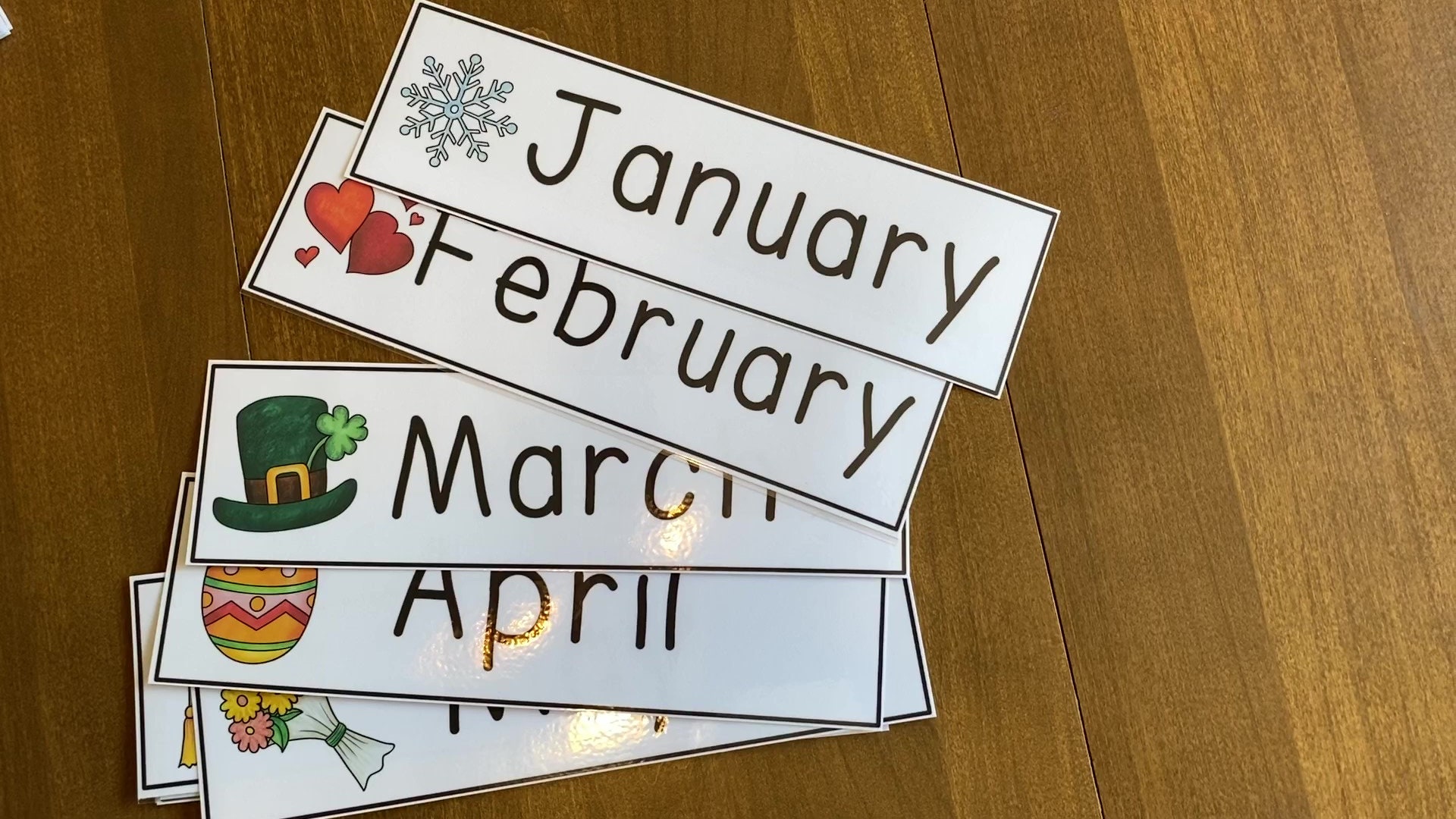 Color Coded Calendar Visuals for Special Education With Bonus - Etsy