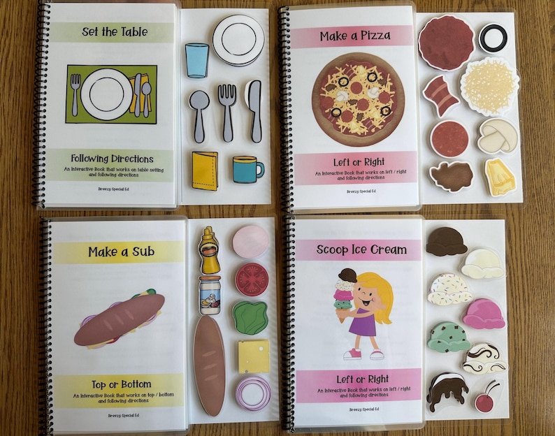 Food Adapted Books Following Directions (left / Right and More) for ...