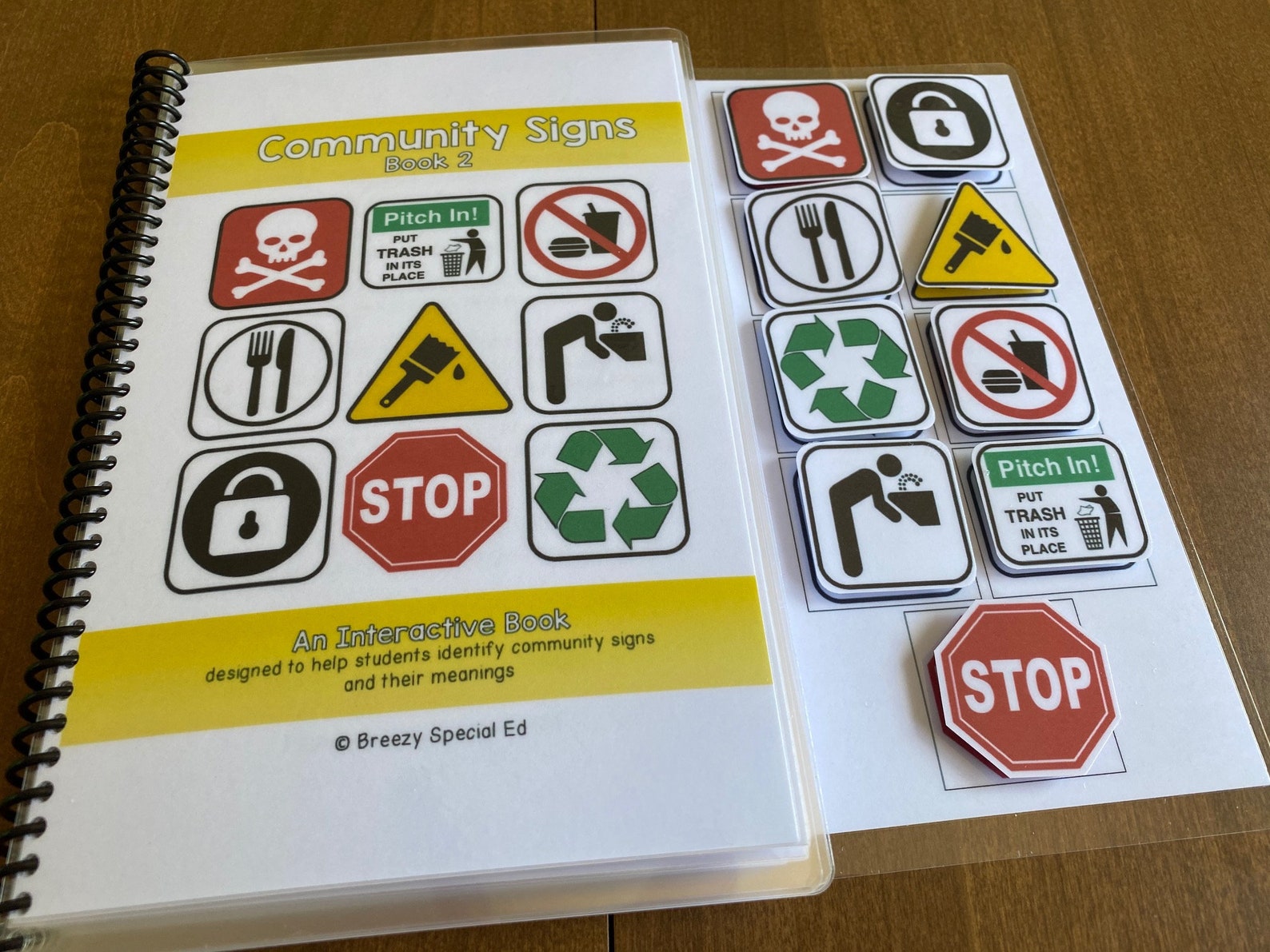 Community Signs Adapted Books for Life Skill Special Education - Etsy