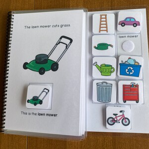 Garage Vocabulary Life Skills Adaptive Booklet W Task Cards (special Ed ...