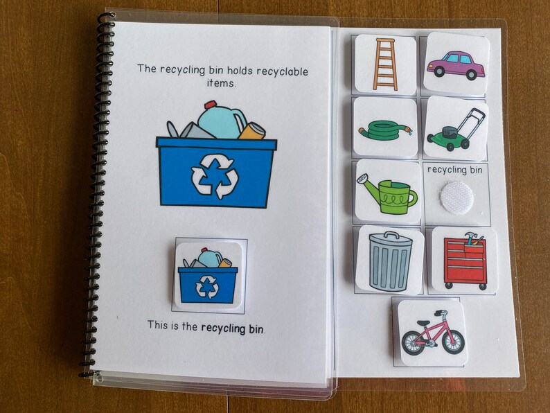 Garage Vocabulary Life Skills Adaptive Booklet W Task Cards | Etsy