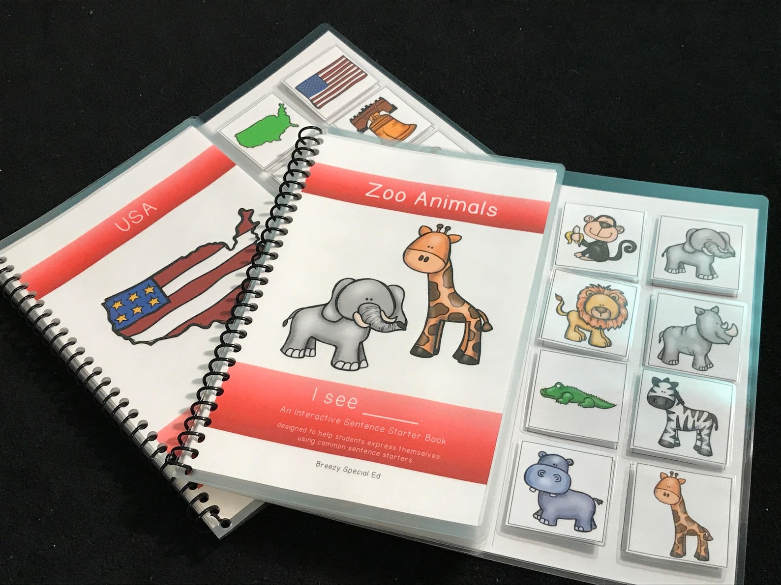 Zoo Animals and USA Sentence Starter Adapted Books I See - Etsy