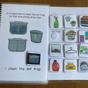 Laundry Task Analysis and Interactive Book for Special Ed With Bonus ...