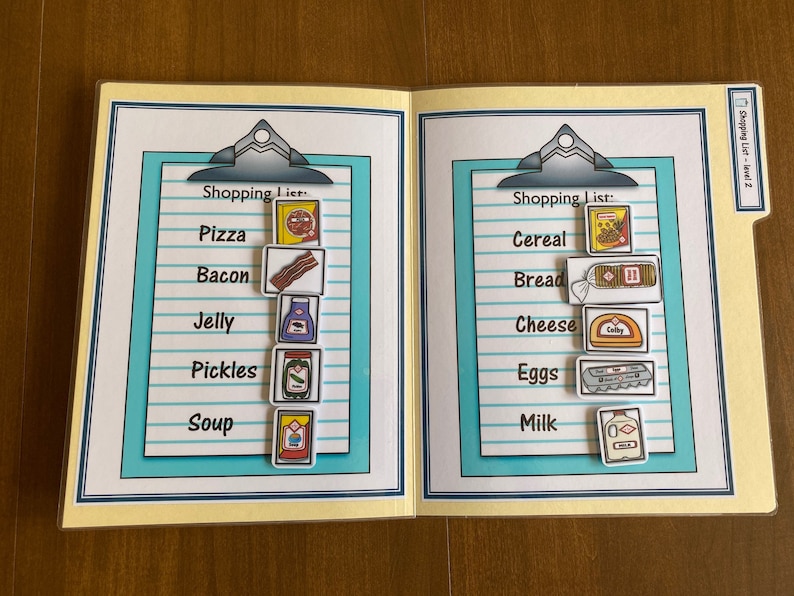 Grocery Store Life Skill File Folders for Special Education (10pk) - Etsy