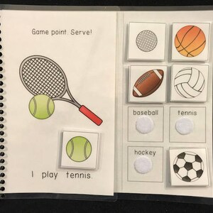 Sports and Games Sentence Starter Adapted Books (I Play) - Etsy