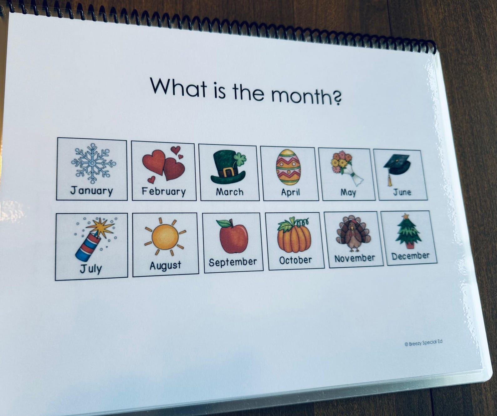 NEW!!! Morning Meeting Calendar Time Book and File Folder for Special ...
