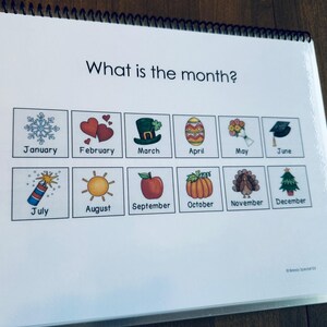 NEW!!! Morning Meeting Calendar Time Book and File Folder for Special ...