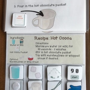 Interactive Cooking Lessons/visual Recipes: Hot Cocoa and Tea - Etsy
