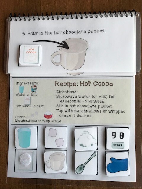 Interactive Cooking Lessons/visual Recipes: Hot Cocoa and Tea | Etsy