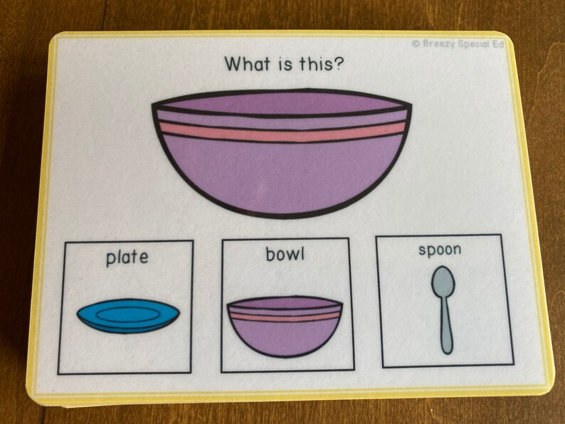 Dining Room Vocabulary Booklet and Task Cards (special Education and ...