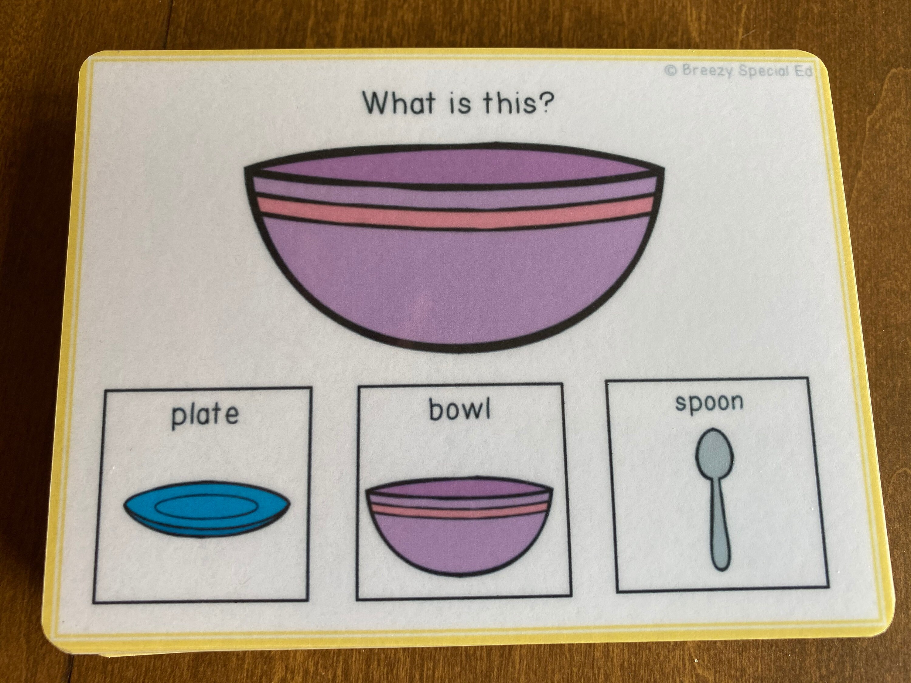 Dining Room Vocabulary Booklet and Task Cards (special Education and ...