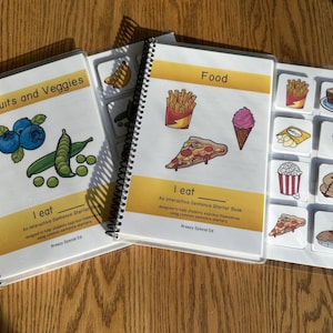 Fruits and Veggies and Food Sentence Starter Adapted Books (I Eat) - Etsy